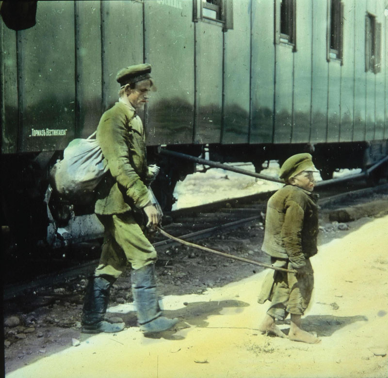 Hunchback Leading a Blind Man - Russian Life